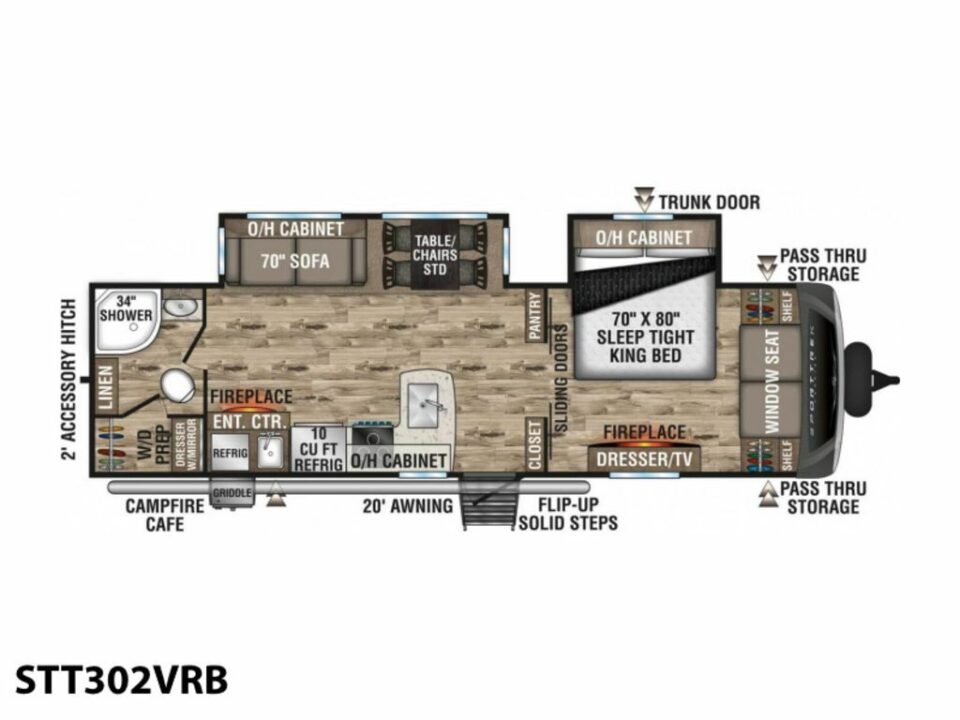New 2022 Venture RV Travel Trailer SportTrek Touring Edition STT302VRB ...