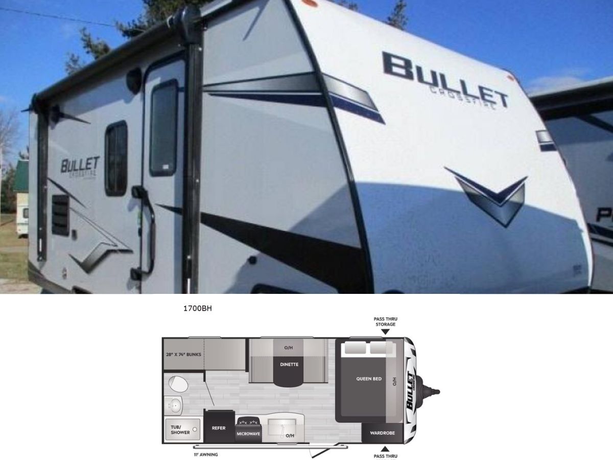 New 2022 Keystone RV Bullet Crossfire 1700BH Travel Trailer RV (Floor ...