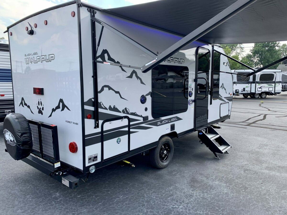 New 2022 Forest River Cherokee Wolf Pup 16FQ Black Label Travel Trailer ...