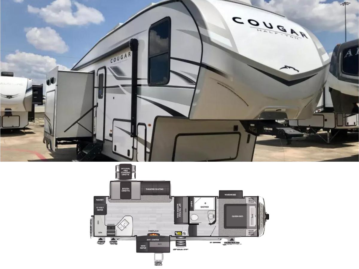 New 2024 Keystone Fifth Wheel RV Cougar 29RKS (Floor Plan) - RVJunket