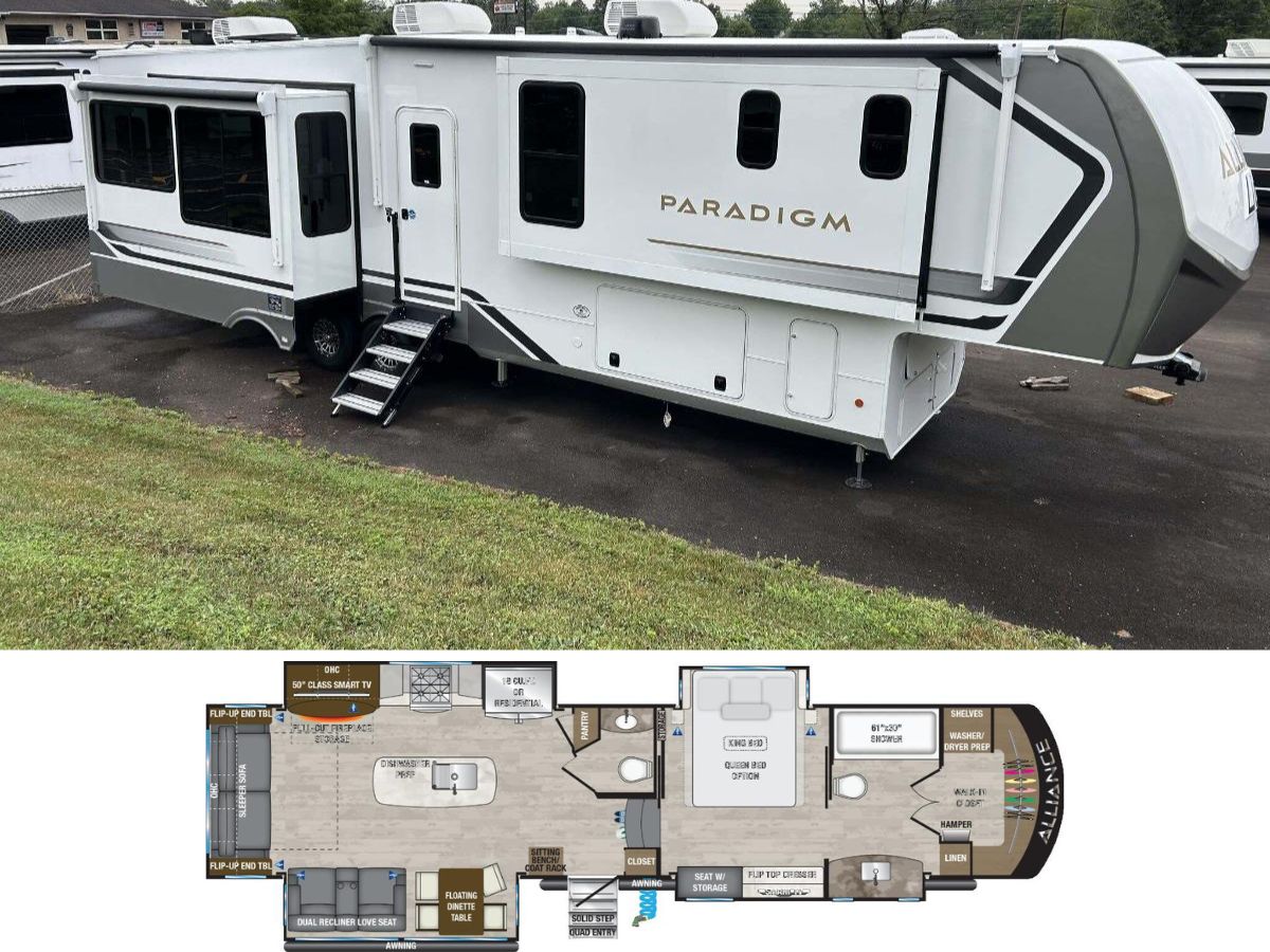 New 2024 Alliance RV Paradigm 370FB Fifth Wheel RV (Floor Plan) - RVJunket