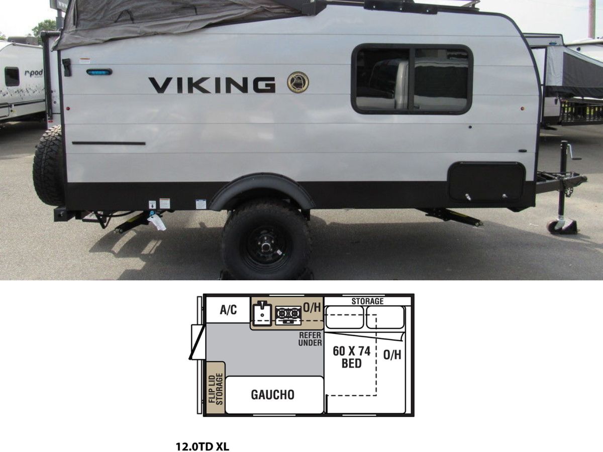 New 2022 Coachmen Viking Express 12.0TD XL Pop Up Camper RV (Floor Plan ...
