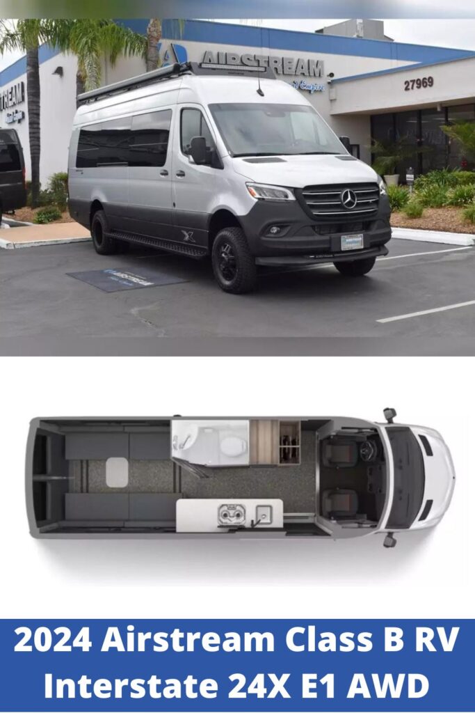 New 2024 Airstream Class B RV Interstate 24X E1 AWD (Floor Plan) - RVJunket