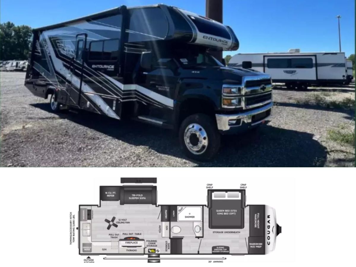 New 2024 Coachmen RV Class C RV Entourage 330 (Floor Plan) - RVJunket