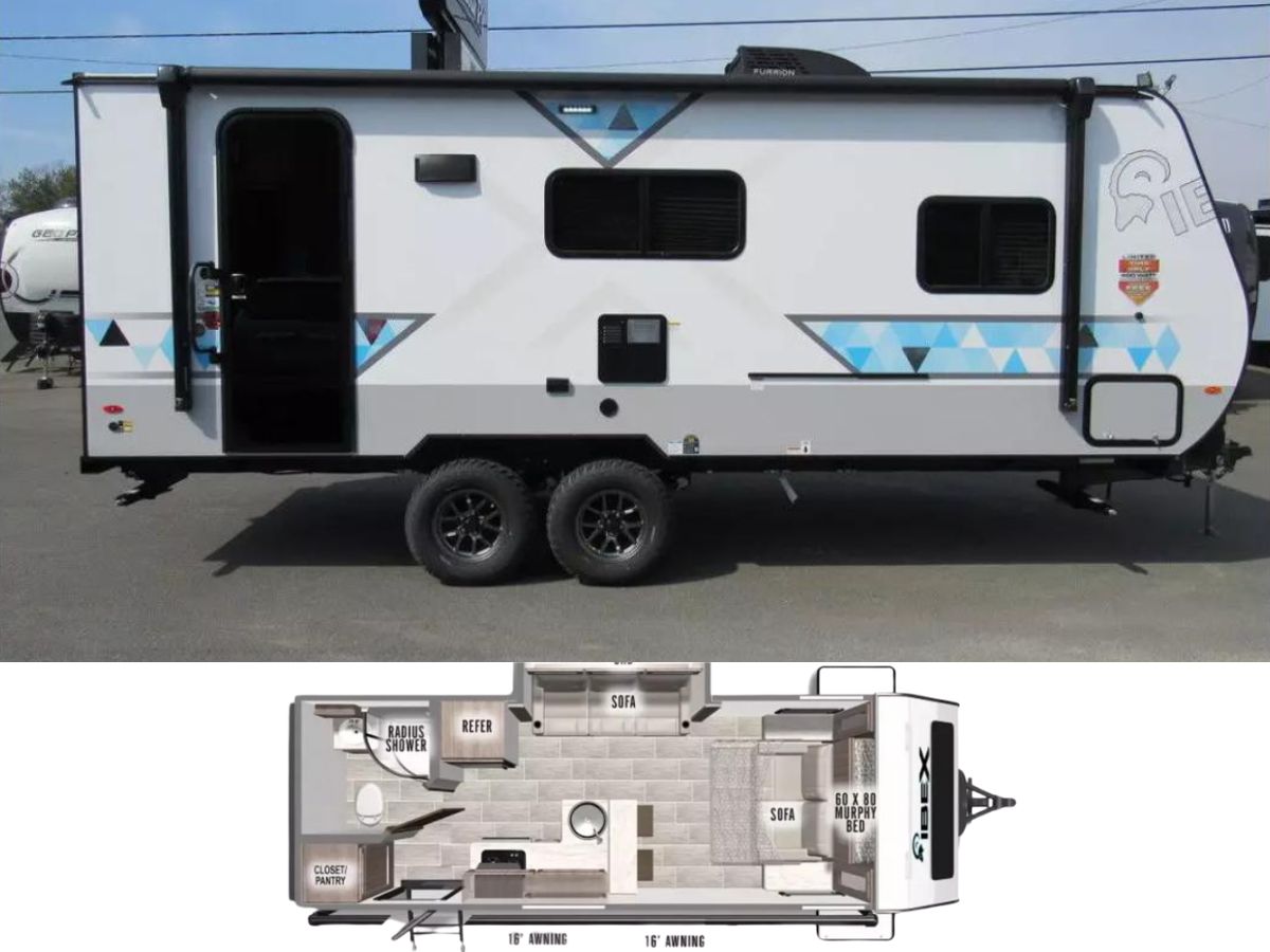 New 2024 Forest River Travel Trailer RV IBEX 19MSB (Floor Plan) - RVJunket