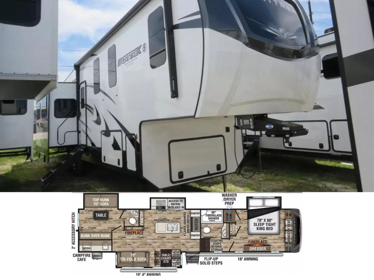 New 2024 Venture RV Fifth Wheel RV SportTrek 5 Touring Edition STTF354V ...